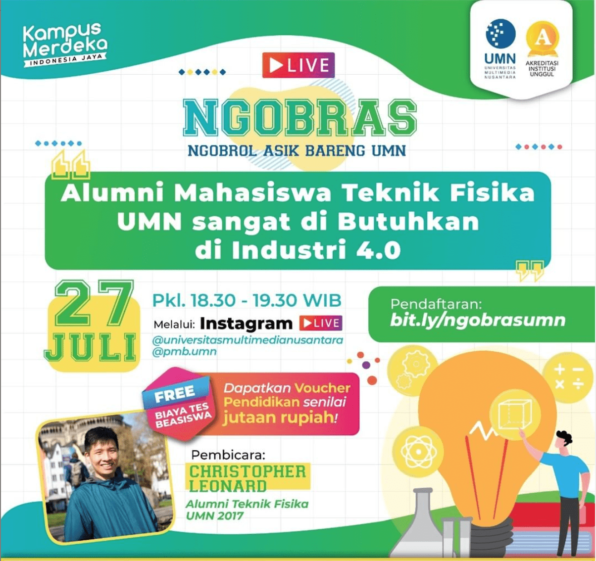 Ngobras UMN 27 Juli 2021 | Universitas Multimedia Nusantara
