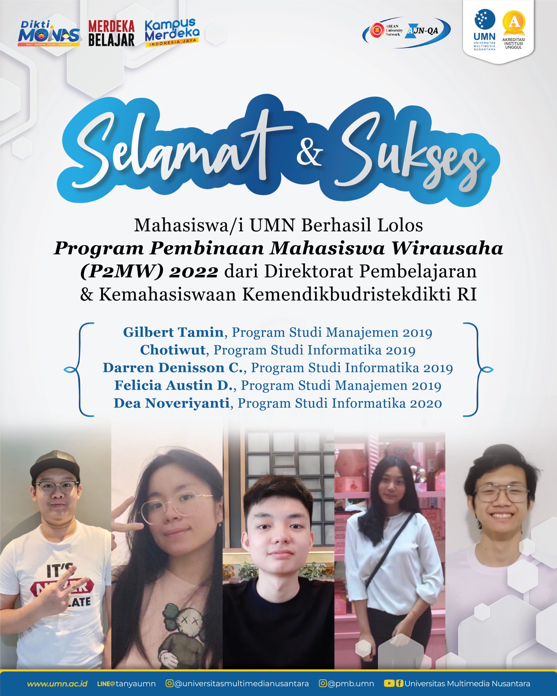 A UMN Student Team Successfully Passed the 2022 P2MW Program Competition | Universitas ...