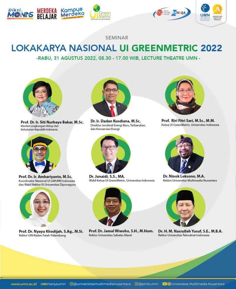 Seminar Lokakarya Nasional UI Greenmetric 2022 | Universitas Multimedia Nusantara