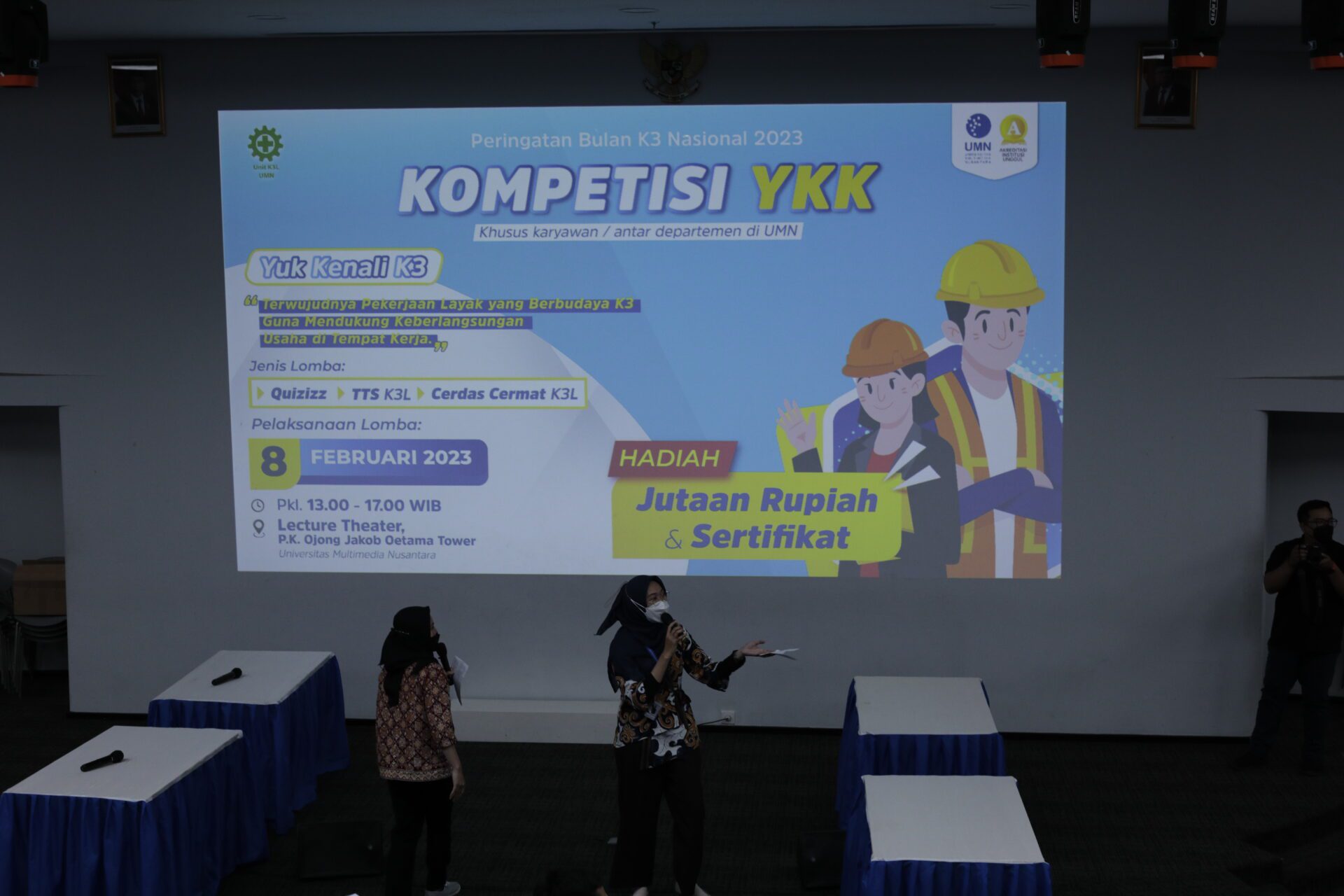 SERU BANGET, KARYAWAN UMN MERIAHKAN PERINGATAN BULAN K3 NASIONAL 2023 | Universitas Multimedia ...