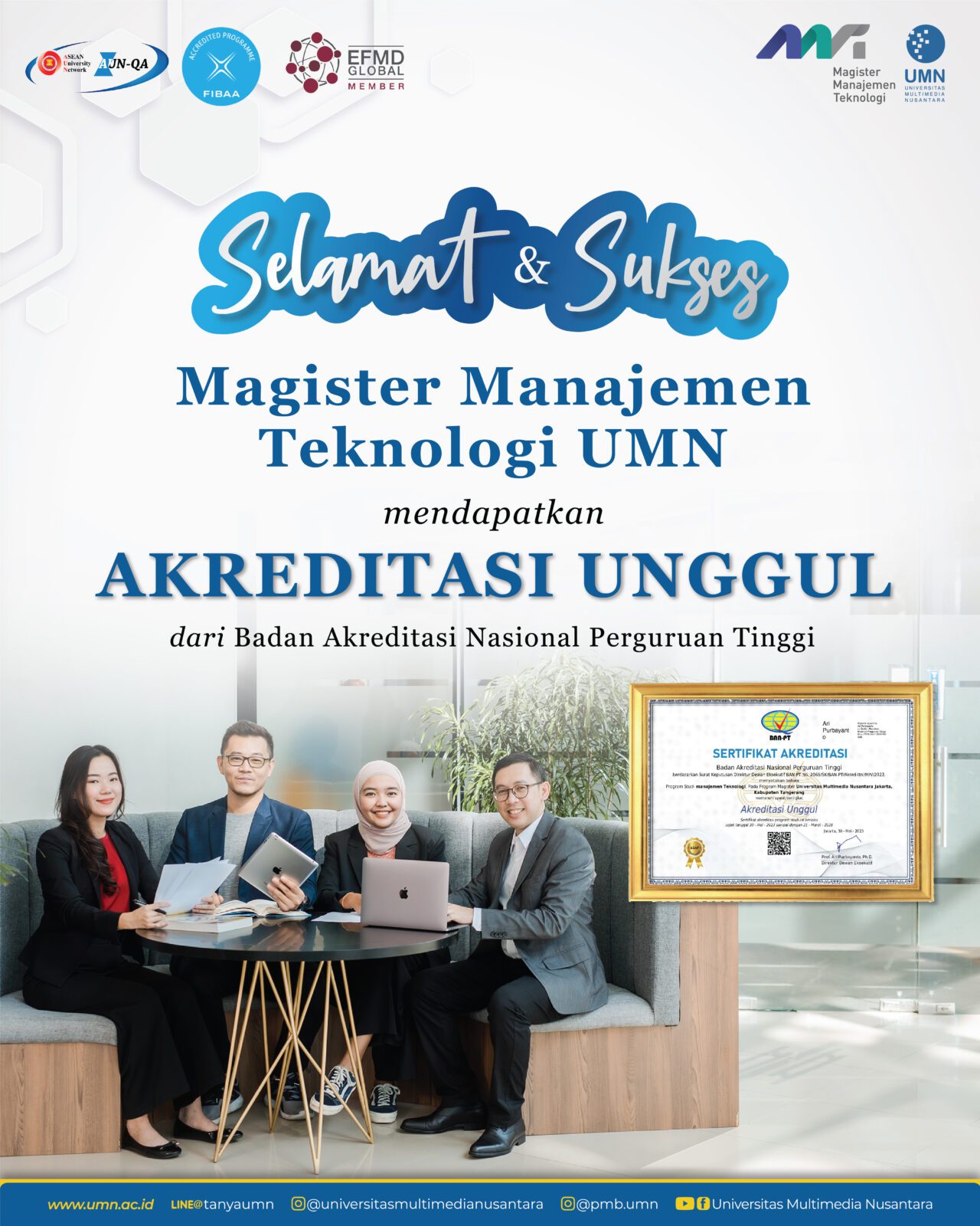 MMT UMN Borong Akreditasi Internasional dan Nasional dalam Waktu Singkat | Universitas ...