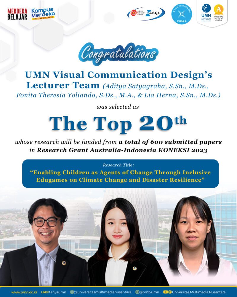 UMN VCD Lecturer Gets The KONEKSI Research Grant from The Australian Government | Universitas ...