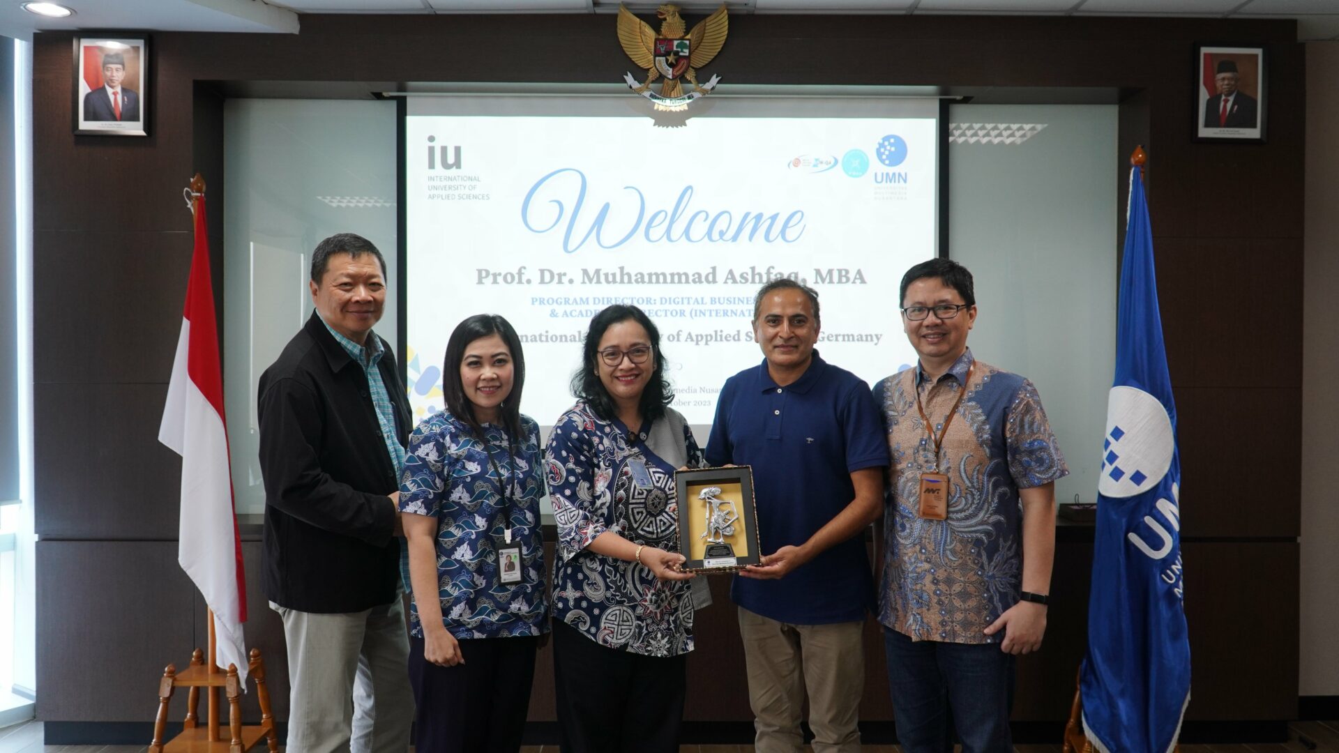 THE WELCOMING OF PROF. MUHAMMAD ASHFAQ, MBA | Universitas Multimedia ...