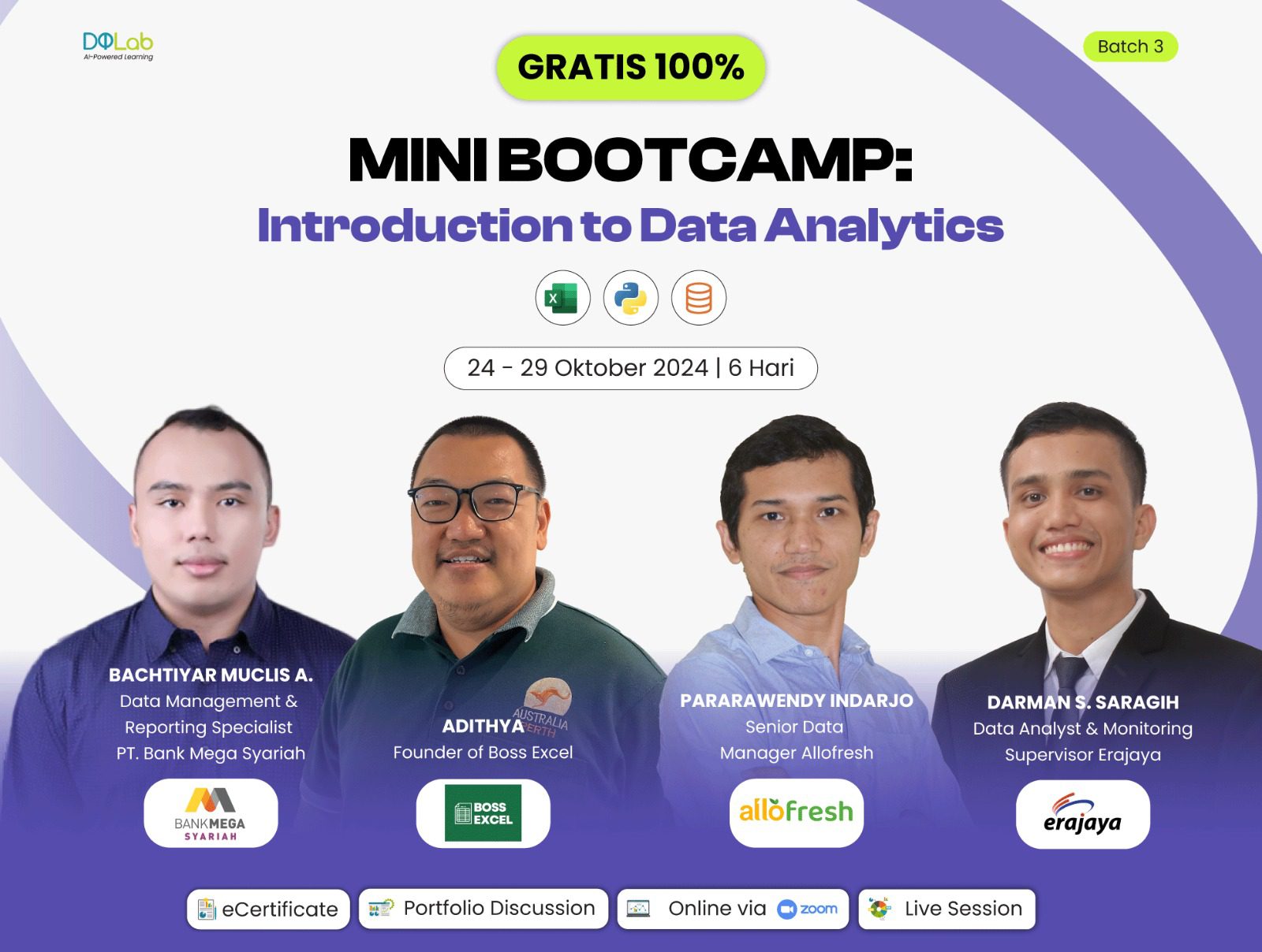Siap Berkarir di Bidang Data Analytics dengan Ilmu DQLab Mini Bootcamp ...