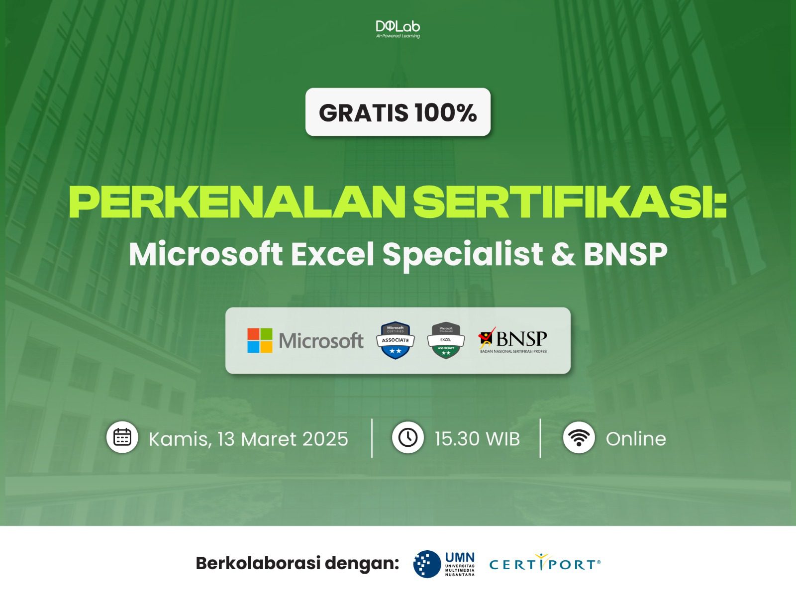 Prepare Yourself for BNSP and Microsoft Excel Certification with a Free Introductory Class from ...